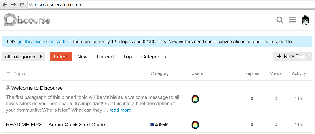 Discourse/Dockerのインストール - Server - FICUSONLINE FORUM