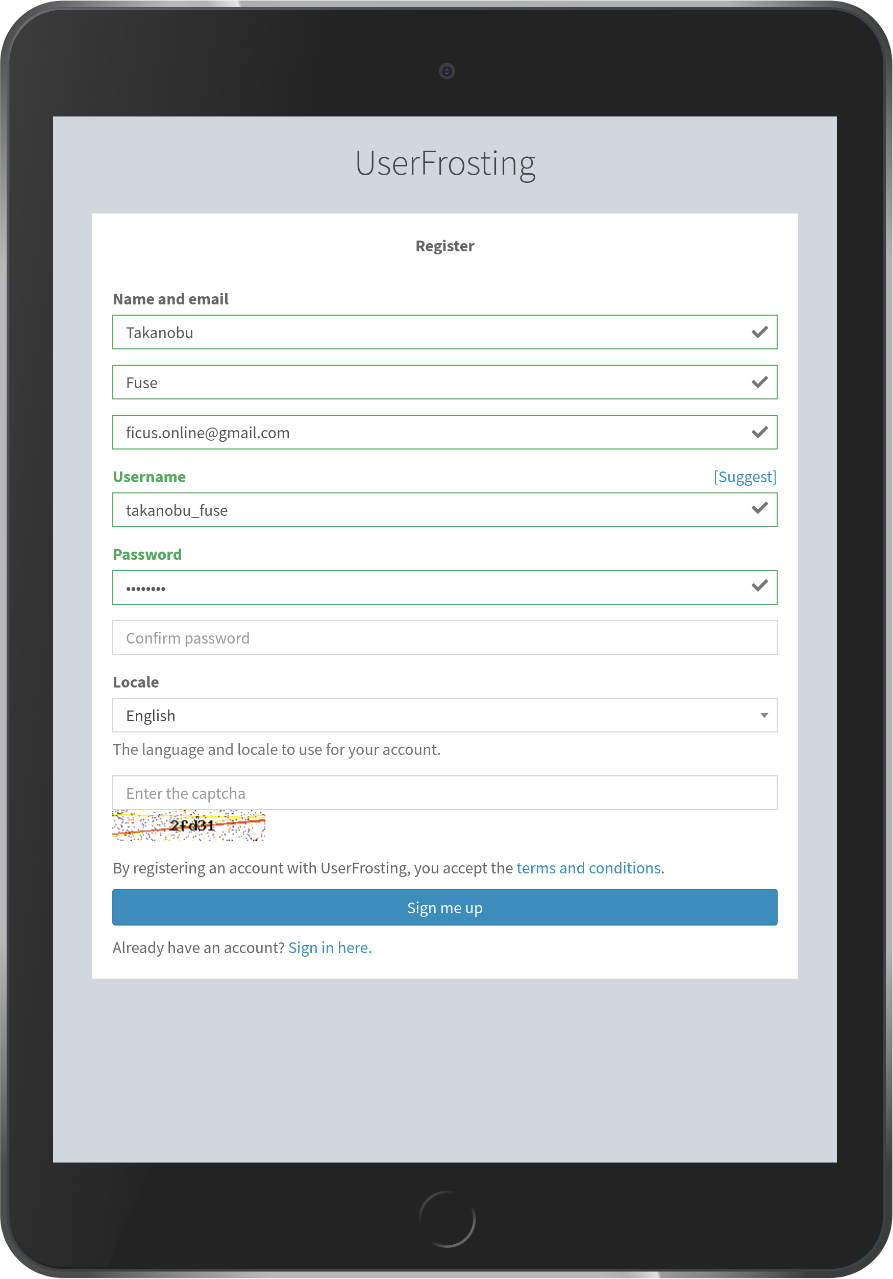 UserFrostingによるユーザ登録システム - WEB Design - FICUSONLINE FORUM